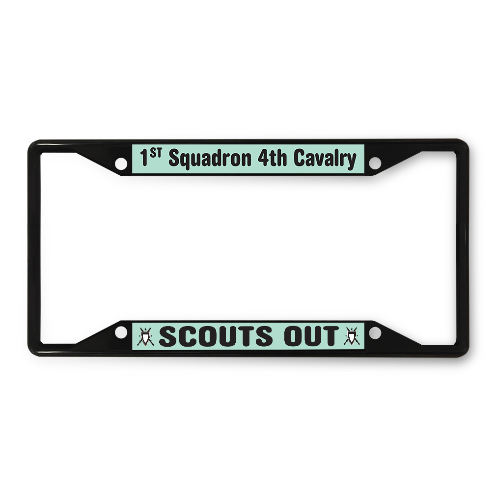 License Plate Frame Vinyl Insert 1St Squadron 4Th Cavalry Scouts ...