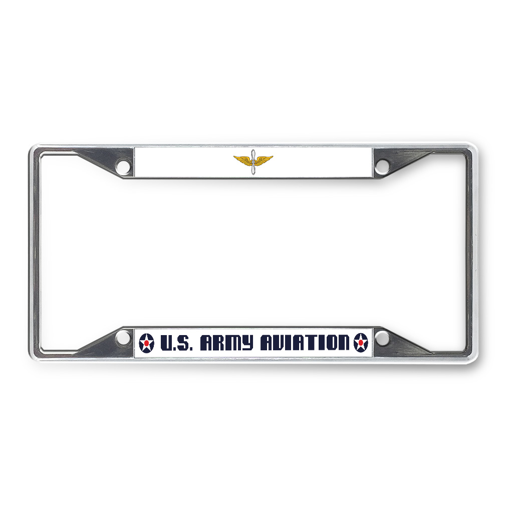 License Plate Frame Vinyl Insert U.S. Army Aviation Military Logo Air ...