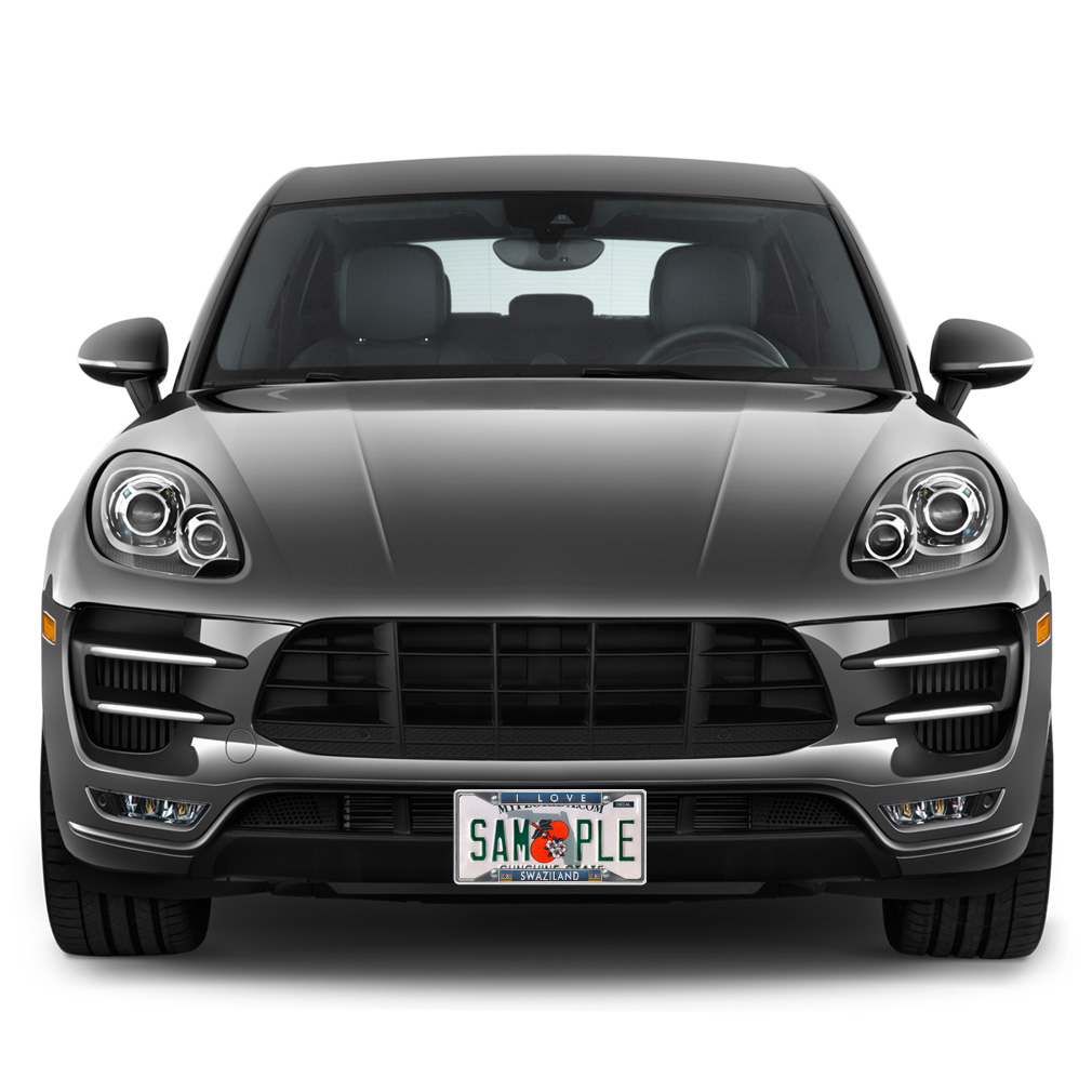 Metal License Plate Frame Vinyl Insert I Love Swaziland | eBay