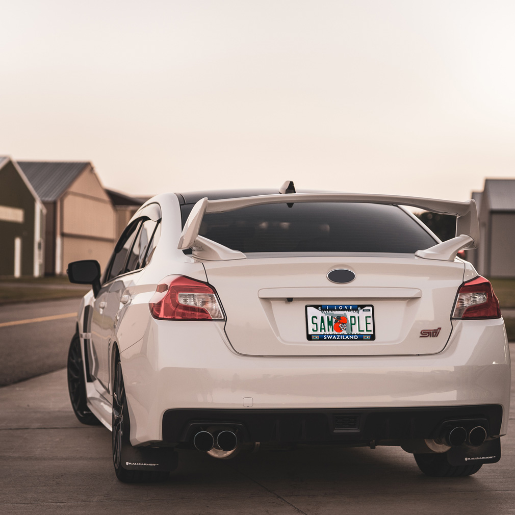 Metal License Plate Frame Vinyl Insert I Love Swaziland | eBay